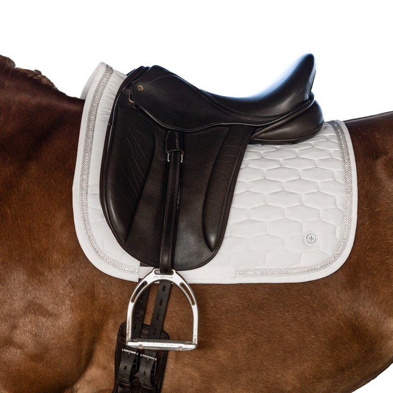 LT White Crystals Cob Saddle Pad – Lara Tweedie Equestrian