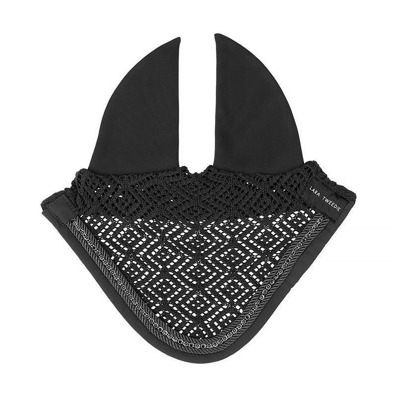 LT Black Crystals Moderne Ear Bonnet - Lara Tweedie Equestrian
